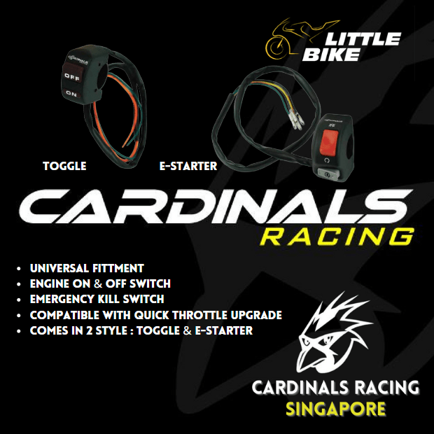 Cardinals Racing Toggle and E-starter switch - Little Bike