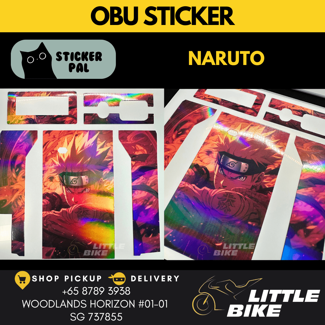 OBU motorcycle sticker NARUTO decal vinyl skin wrap - Little Bike
